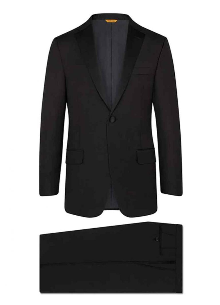 Heritage Gold Black Notch Lapel Satin Infinity Tuxedo - Gary Michaels ...